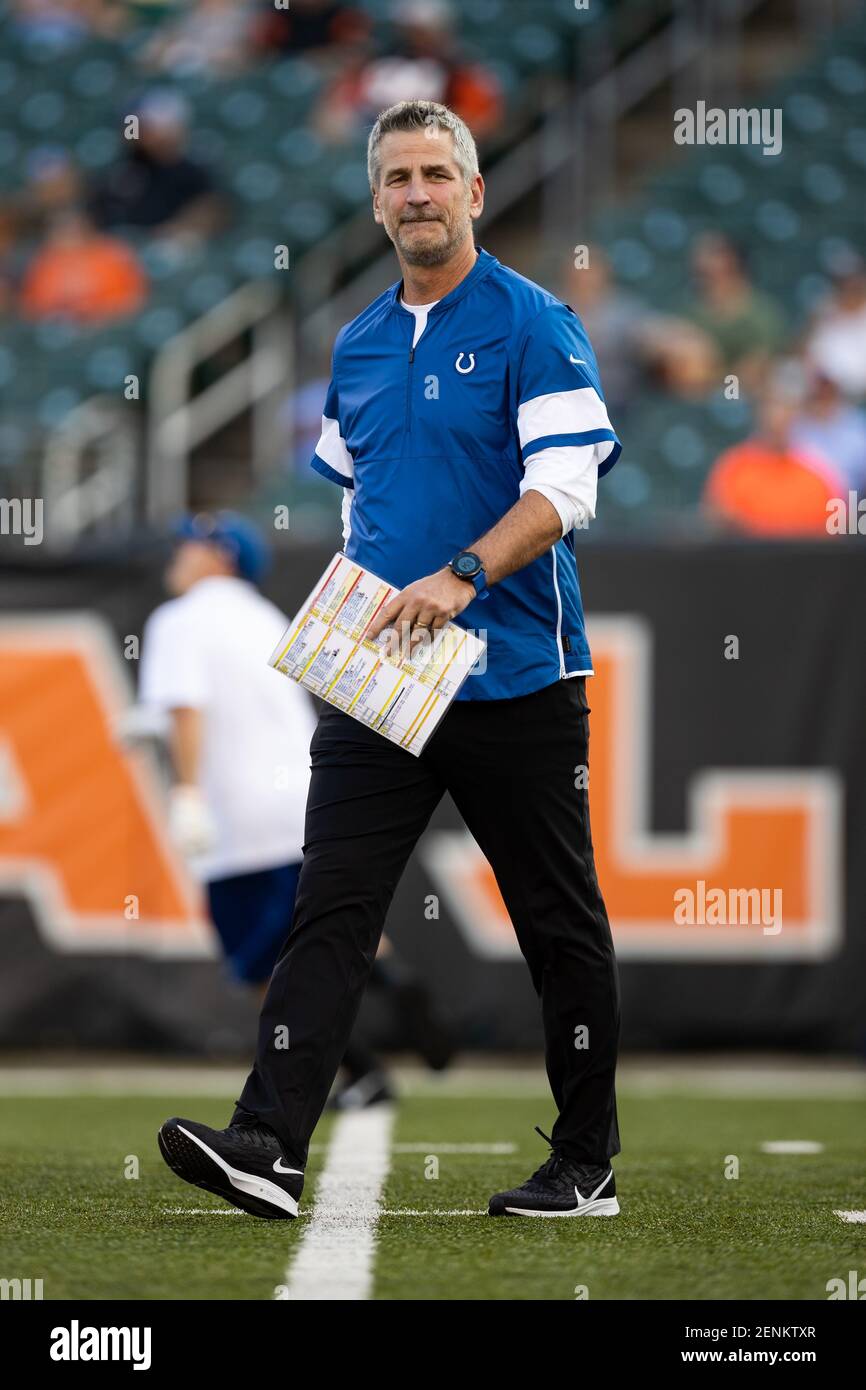 Indianapolis Colts head coach Frank Reich during NFL football preseason ...