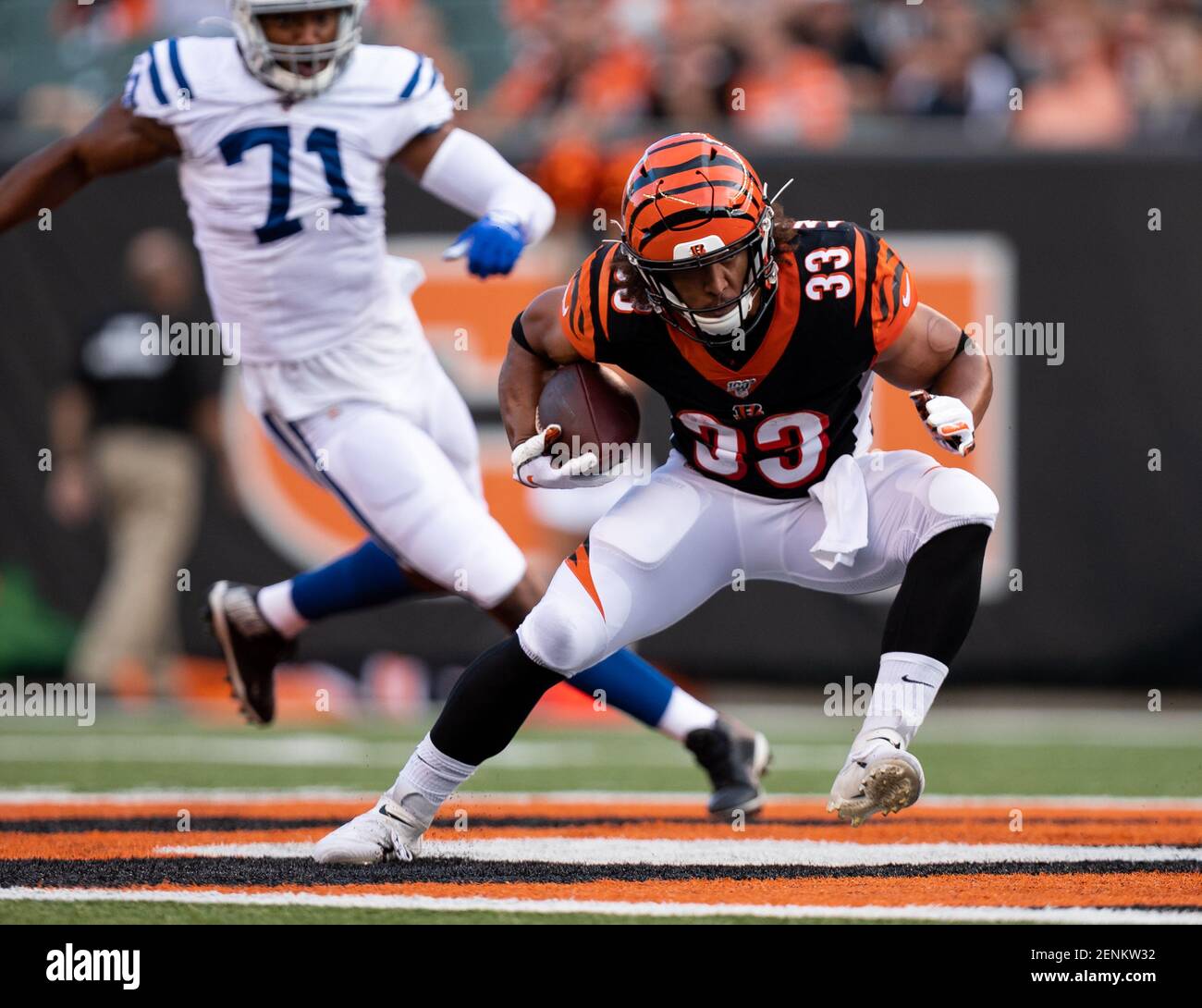 Cincinnati Bengals running back Rodney Anderson (33) during NFL ...