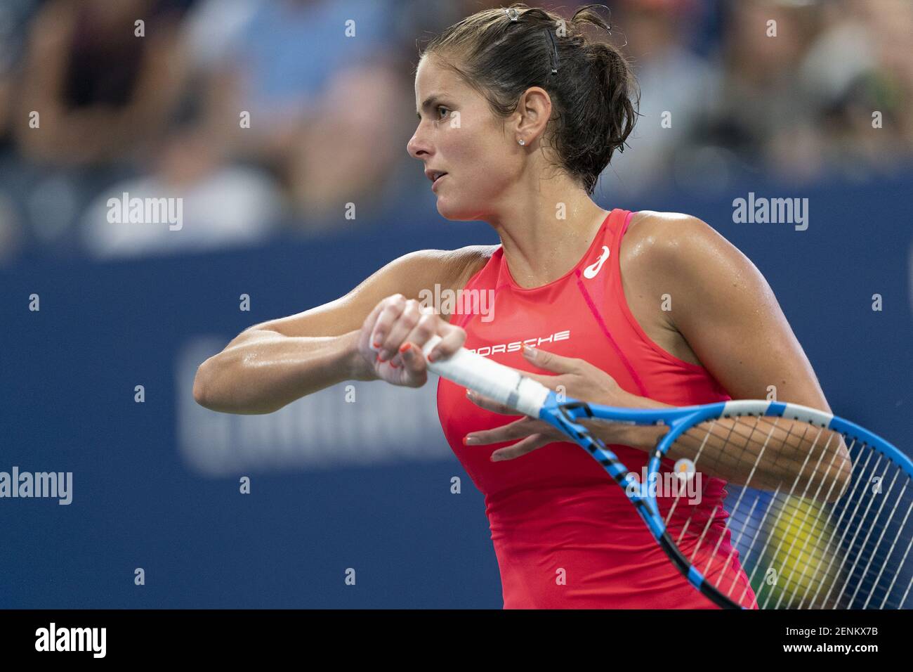 Julia Goerges (Germany) in action during round 4 of US Open ...