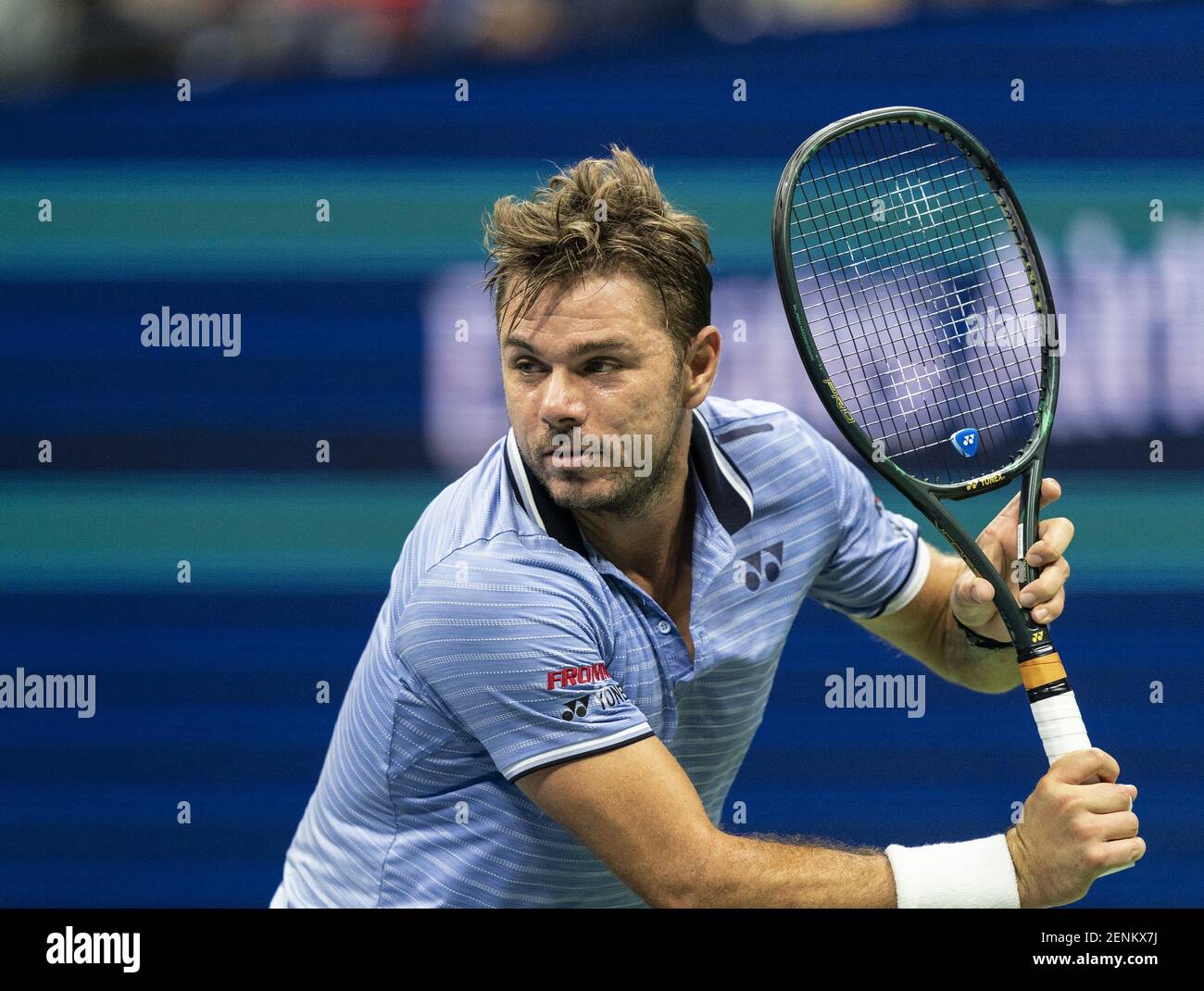 Stan Wawrinka (Switzerland) in action during round 4 of US Open ...