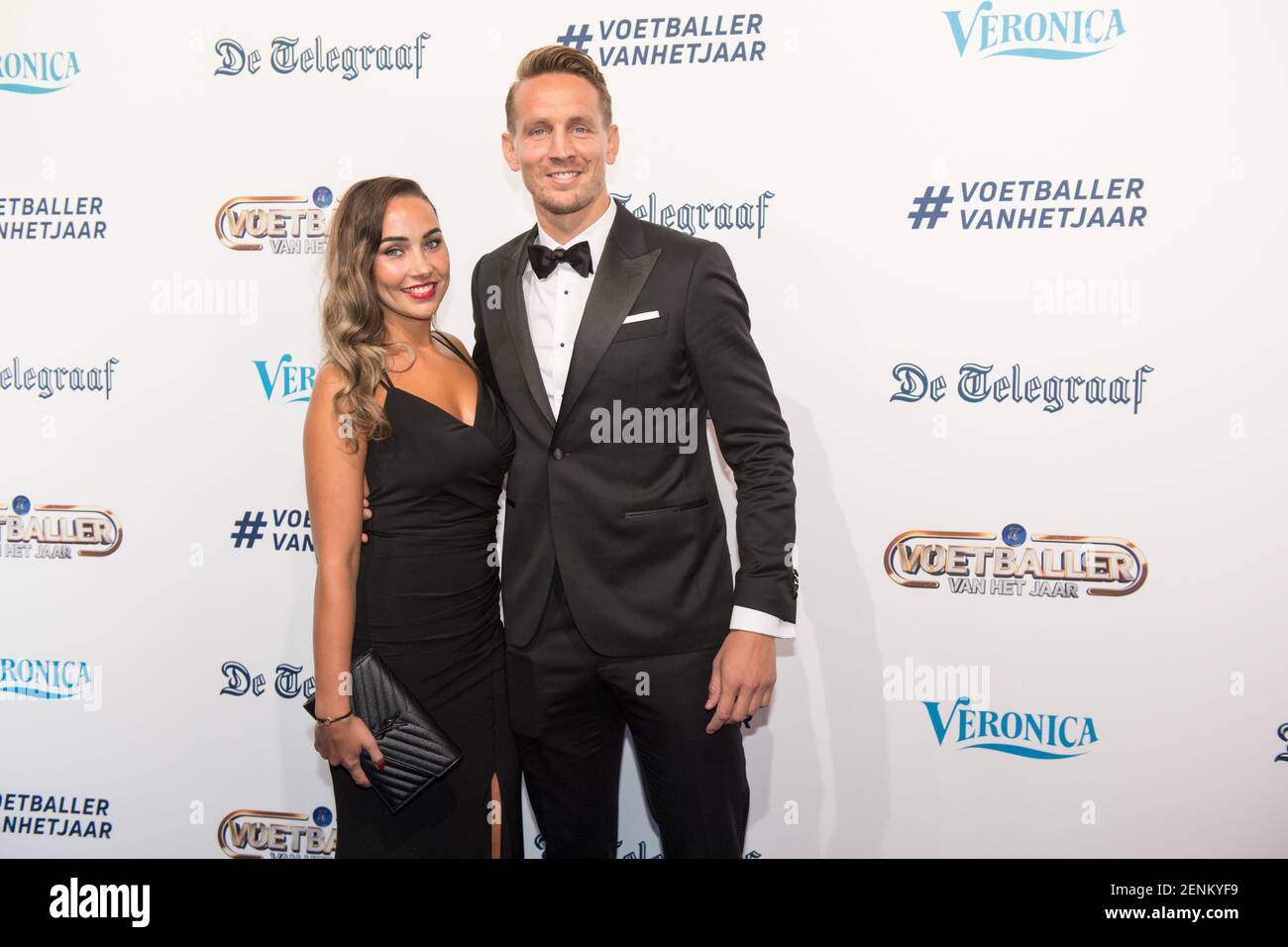 Luuk de Jong and partner Lizanne during the Dutch Footballer of the ...