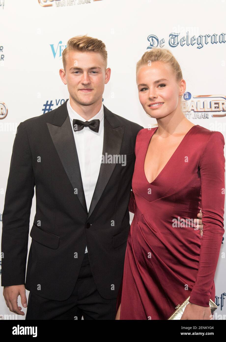 Matthijs de Ligt and partner AnneKee Molenaar during the Dutch ...