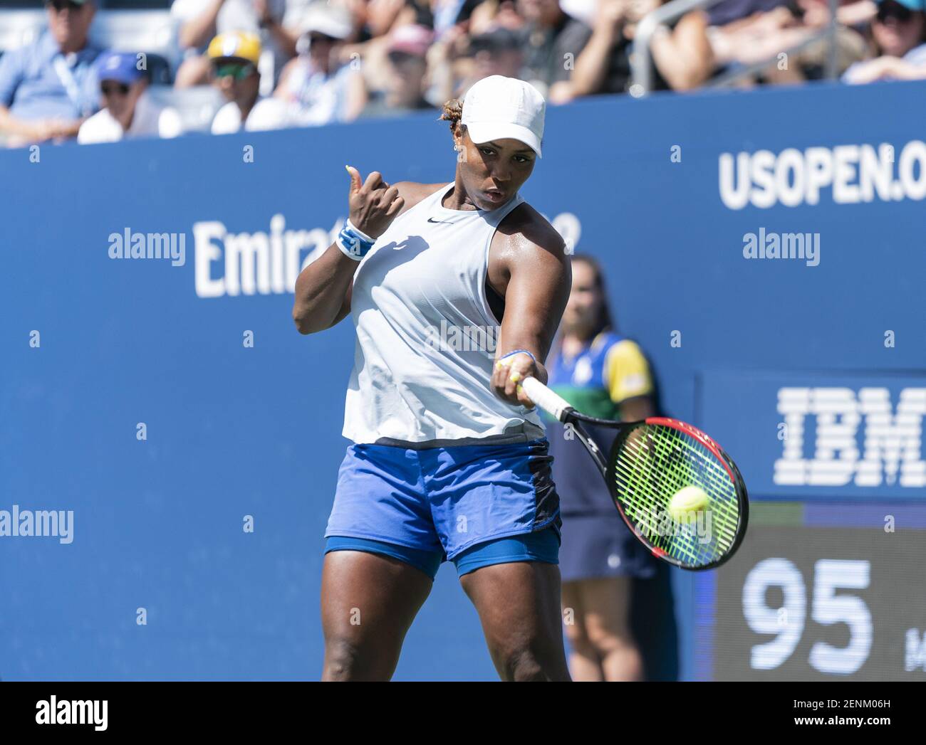 Taylor Townsend (USA) in action during round 3 of US Open Championship ...