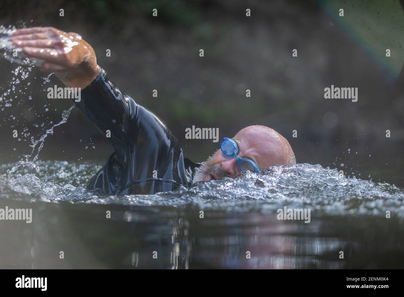 Man swimmer river hi-res stock photography and images - Alamy