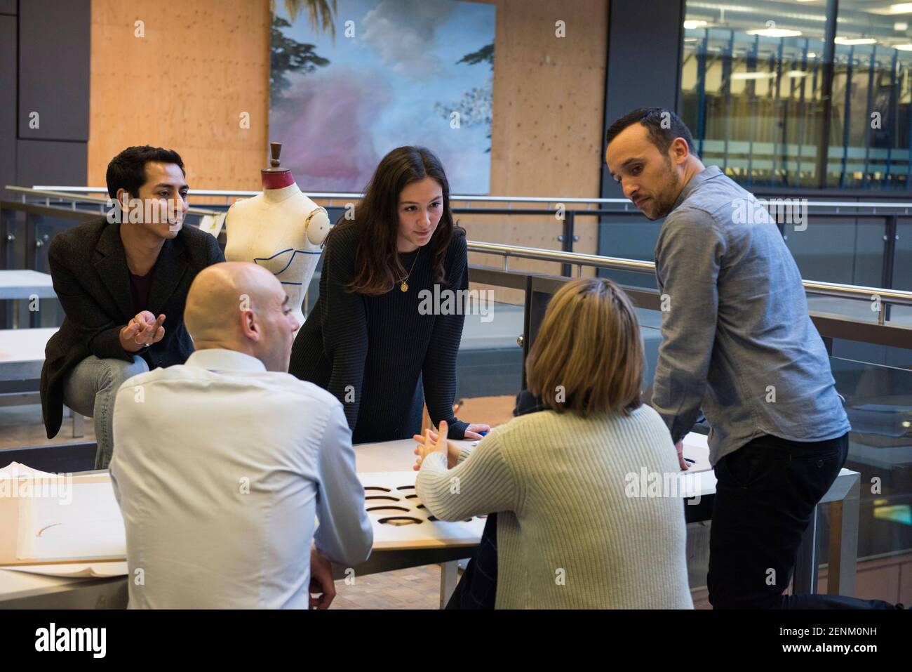 Group young women learning design hi-res stock photography and images ...