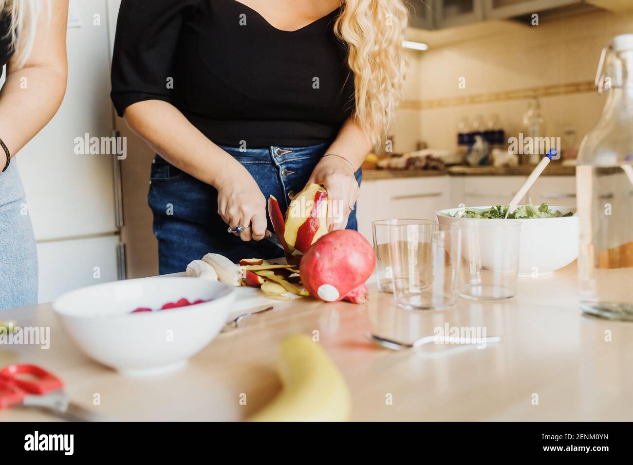 Woman preparing fruit hi-res stock photography and images - Alamy