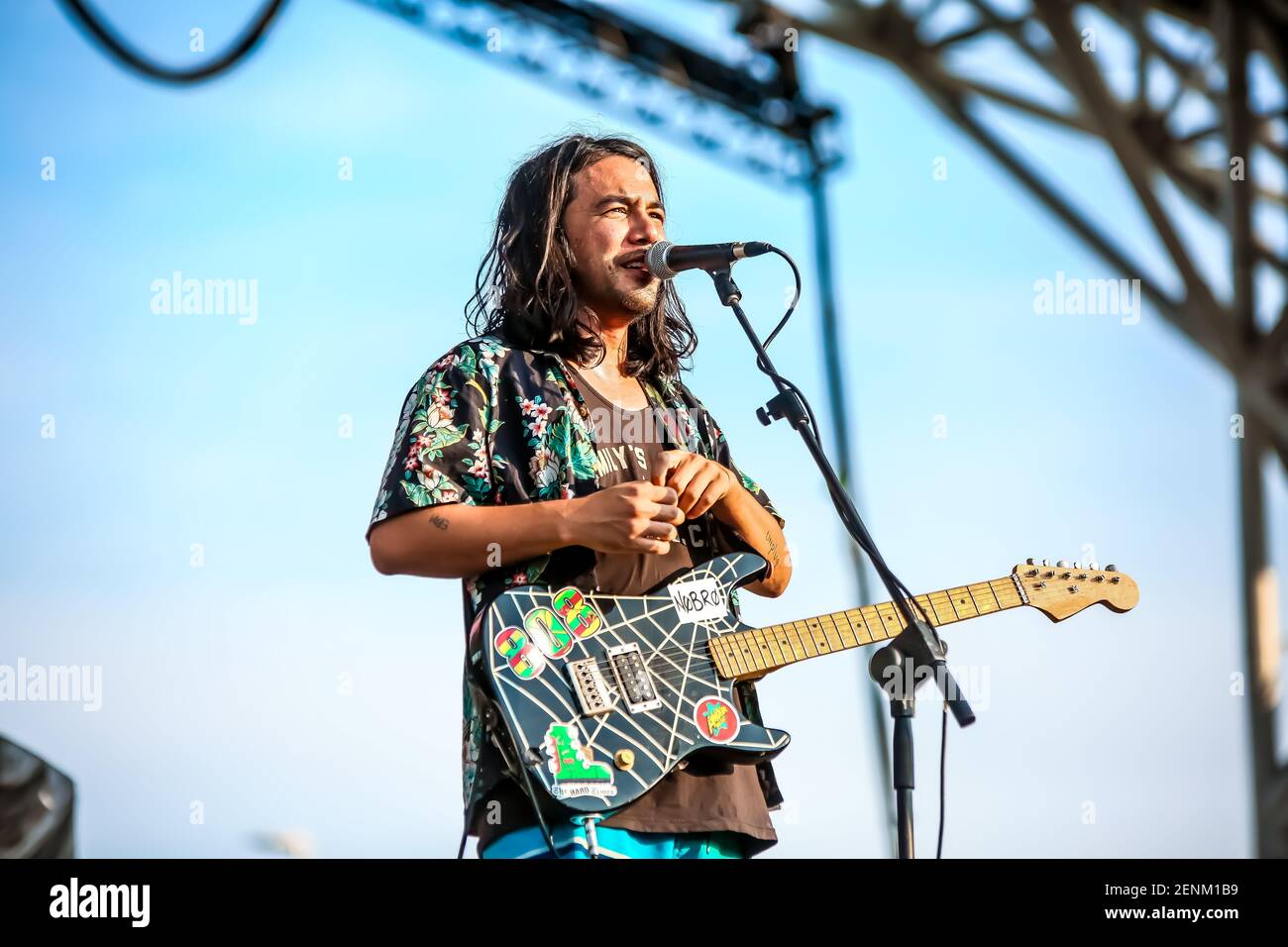 The american punk rock band Fidlar opened the concert of Billie Eilish ...