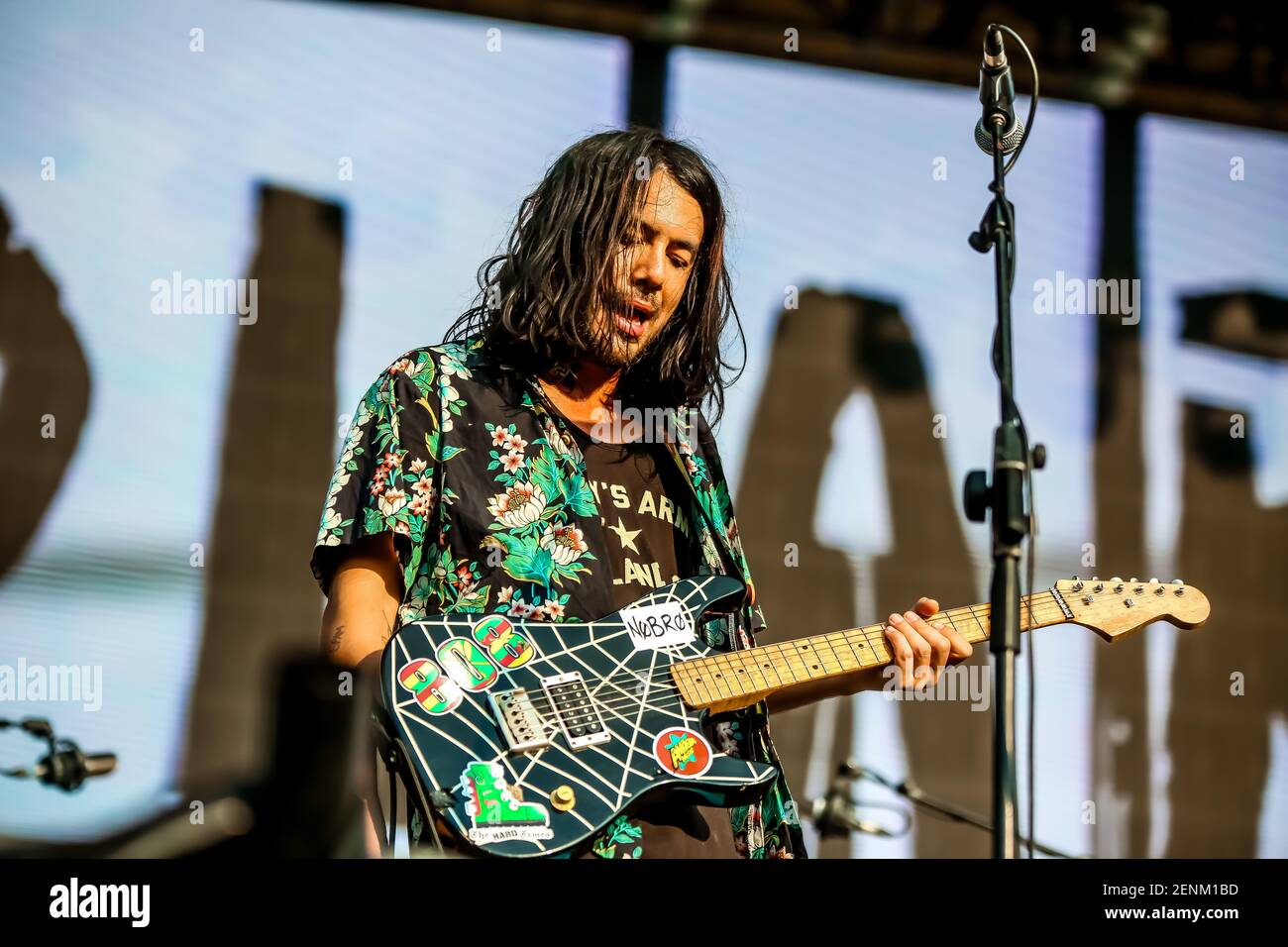 The american punk rock band Fidlar opened the concert of Billie Eilish ...