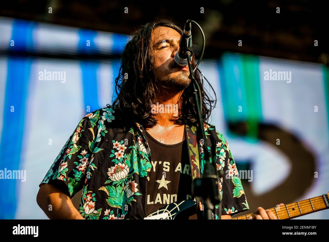 The american punk rock band Fidlar opened the concert of Billie Eilish ...