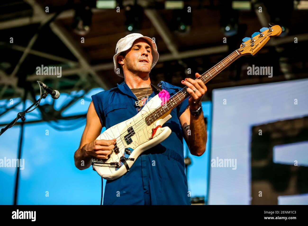 The american punk rock band Fidlar opened the concert of Billie Eilish ...