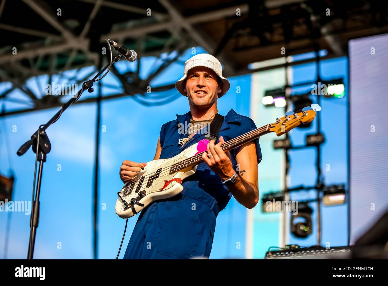 The american punk rock band Fidlar opened the concert of Billie Eilish ...