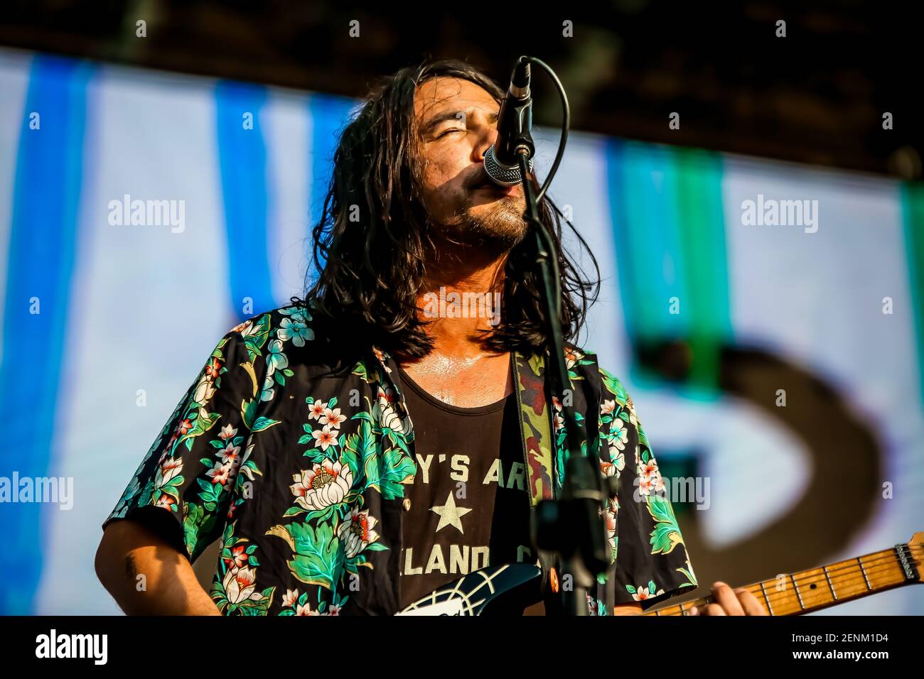 The american punk rock band Fidlar opened the concert of Billie Eilish ...