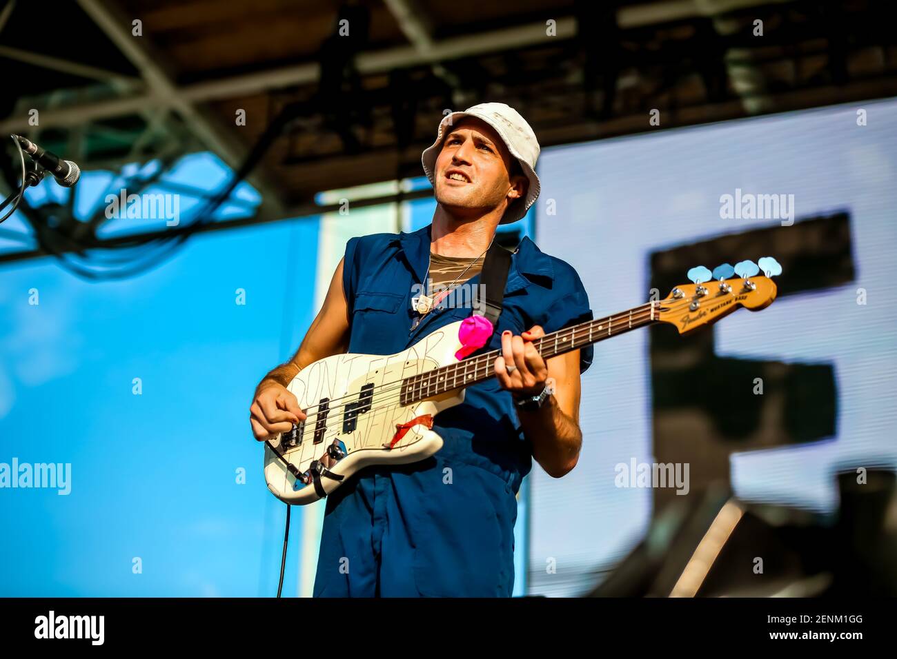 The american punk rock band Fidlar opened the concert of Billie Eilish ...