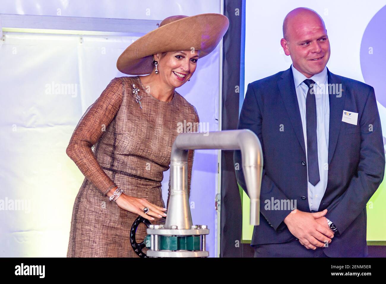 Queen Maxima during the opening of the 1st Green Mineral Plant in ...
