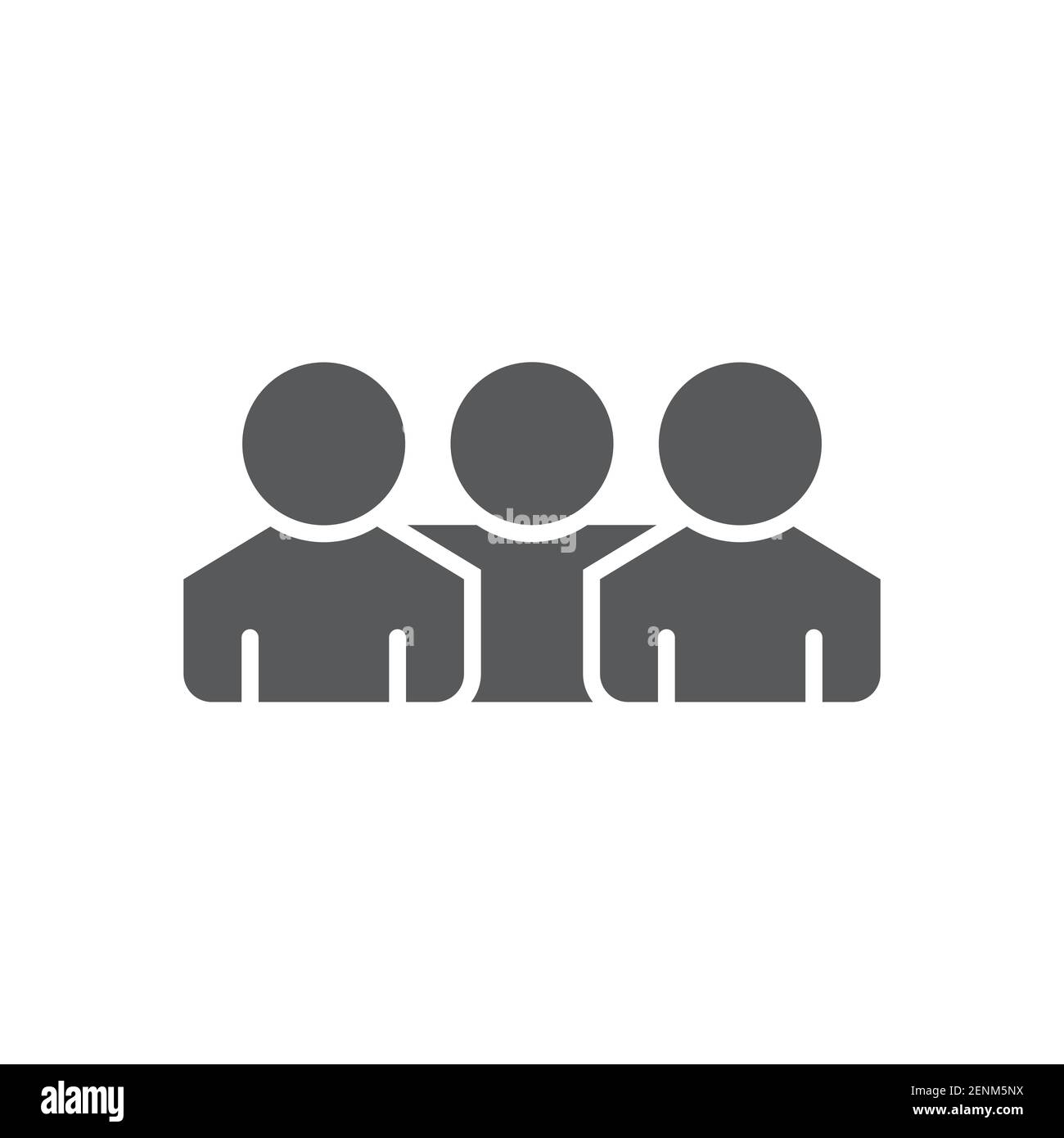 People relationship icon, color, line, outline vector sign, linear ...