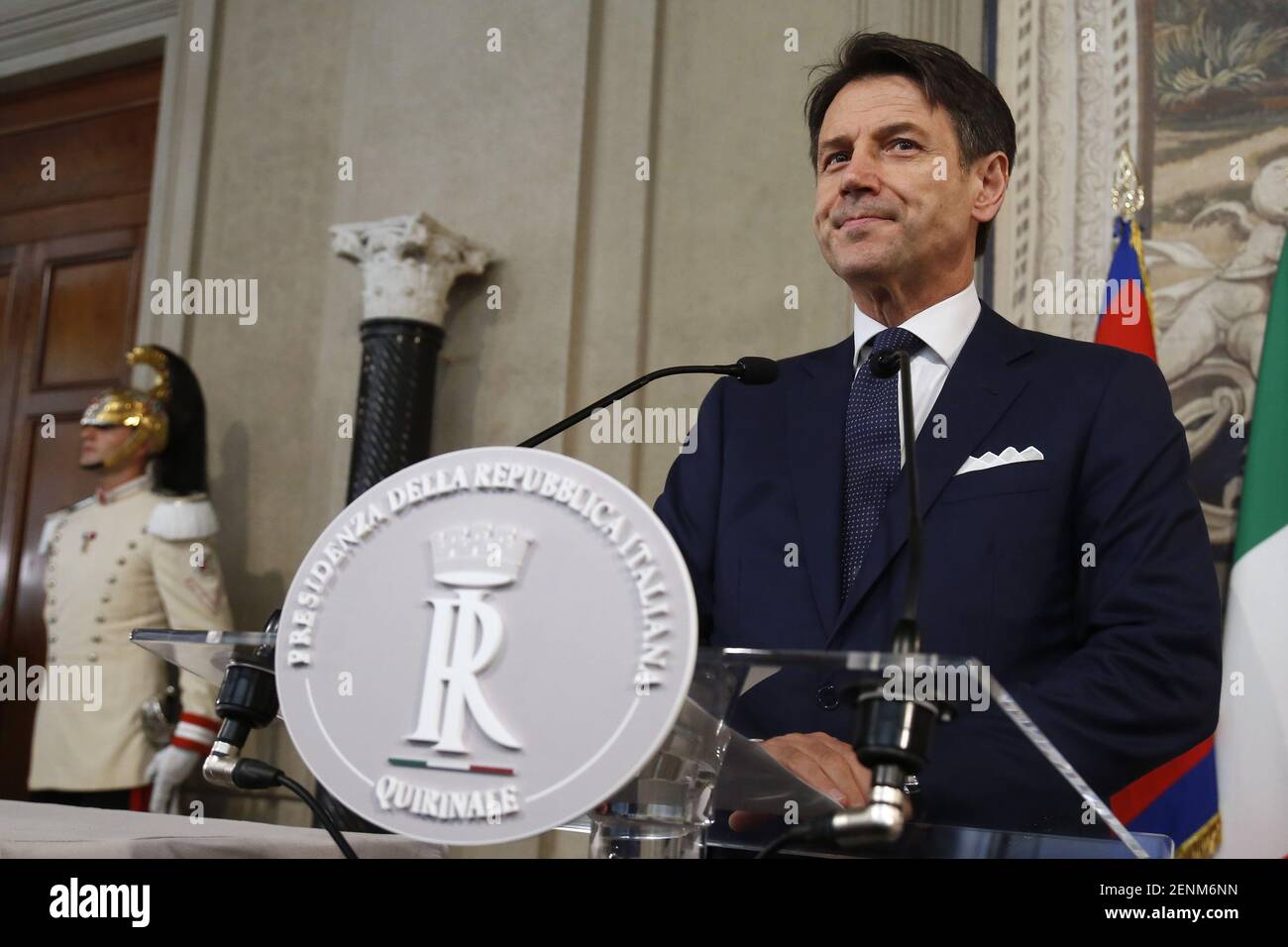 Giuseppe Conte in press conference Rome September 4th 2019. Quirinale ...