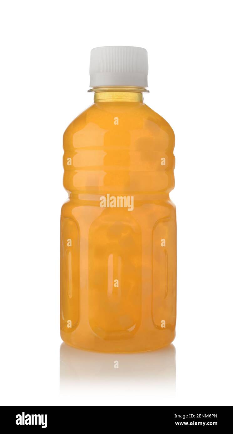 Fruit juice with natural pulpy isolated on white Stock Photo - Alamy
