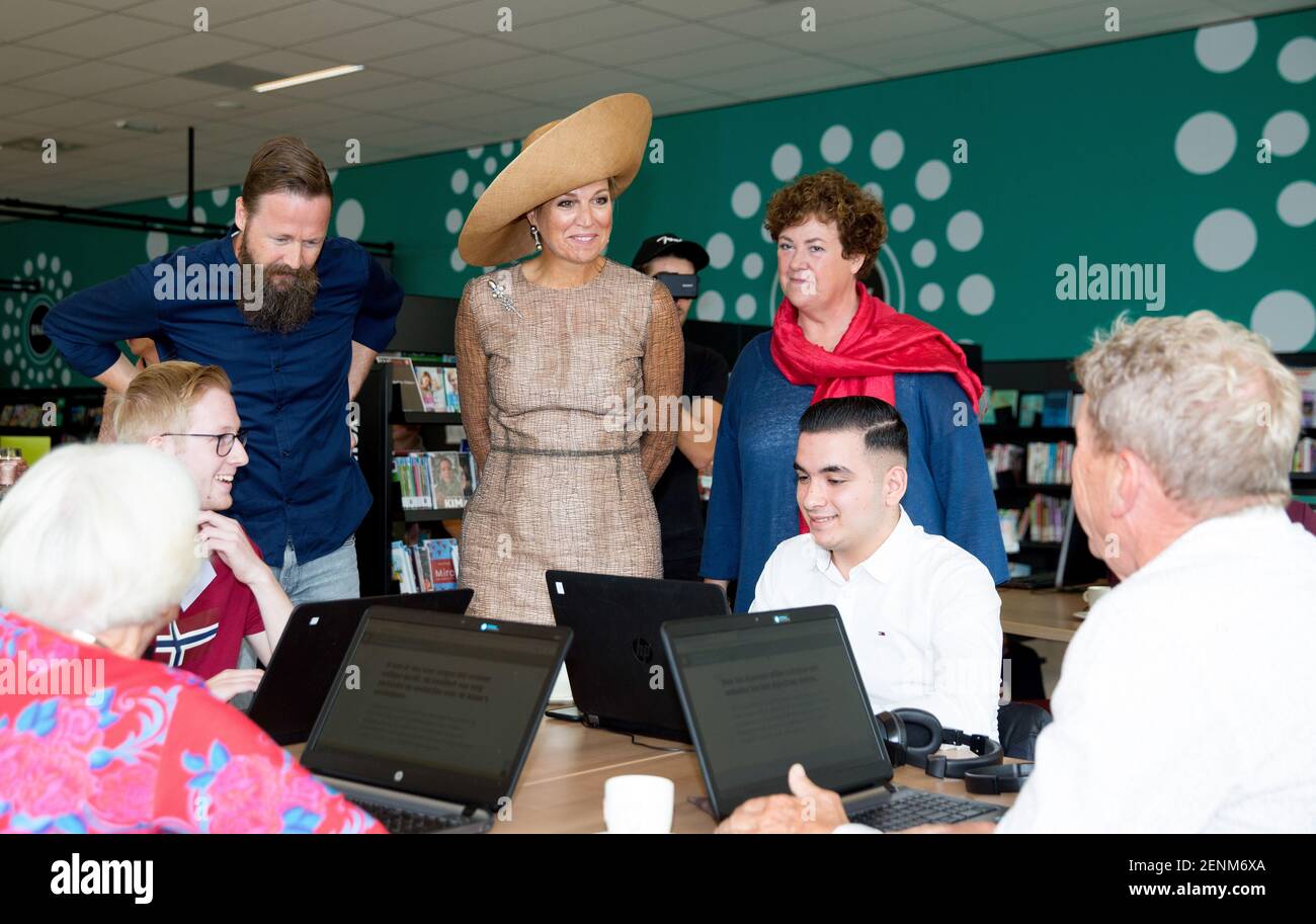 Queen Maxima during the launch of the National AI Junior course at West ...