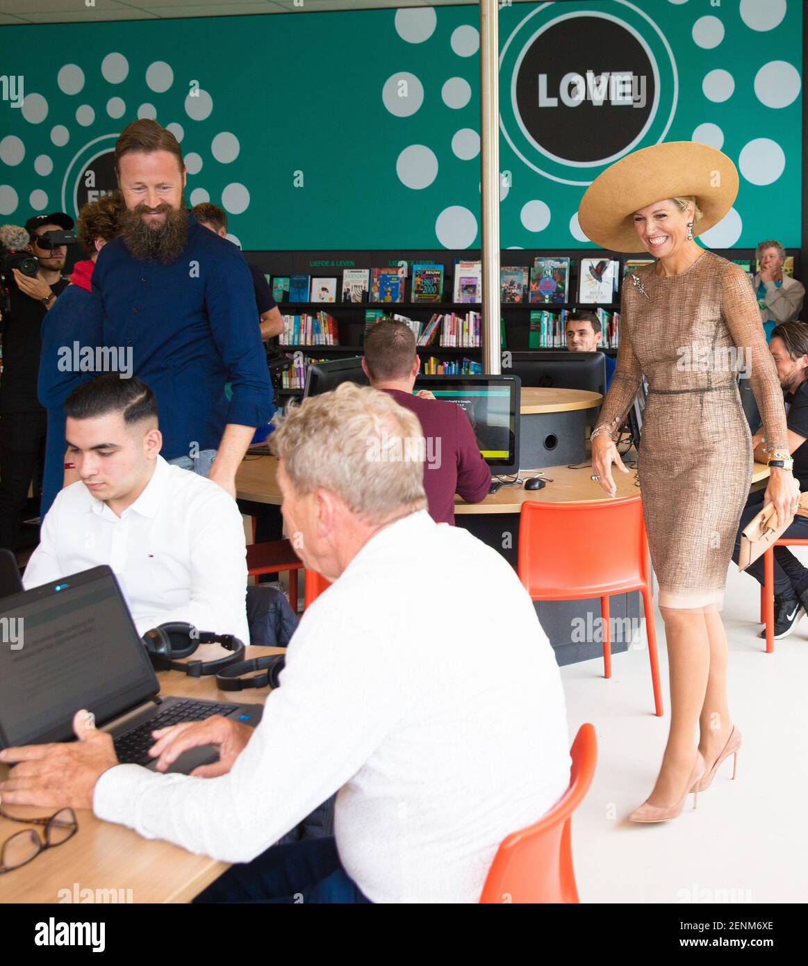 Queen Maxima during the launch of the National AI Junior course at West ...