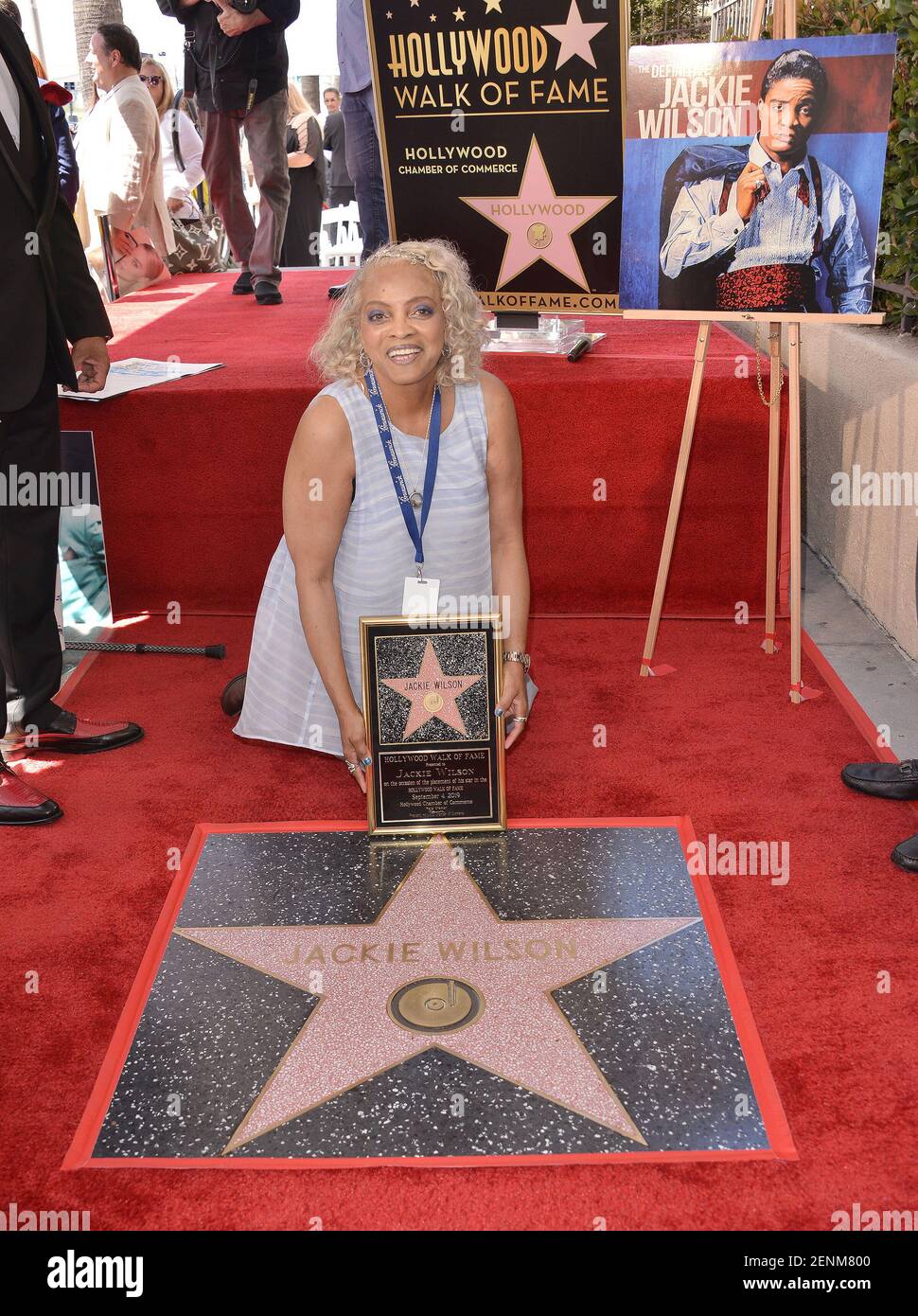 Sabrina Wilson at the Jackie Wilson Posthumous Star On The Hollywood ...