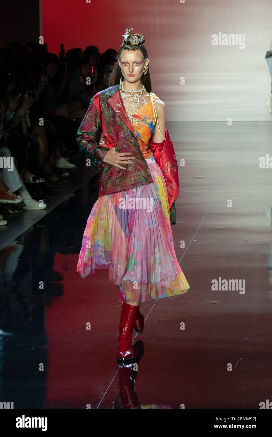 Models walk the NYFW ICY Dynasty Leaf IXA SS20 Runway Show at Sprint ...