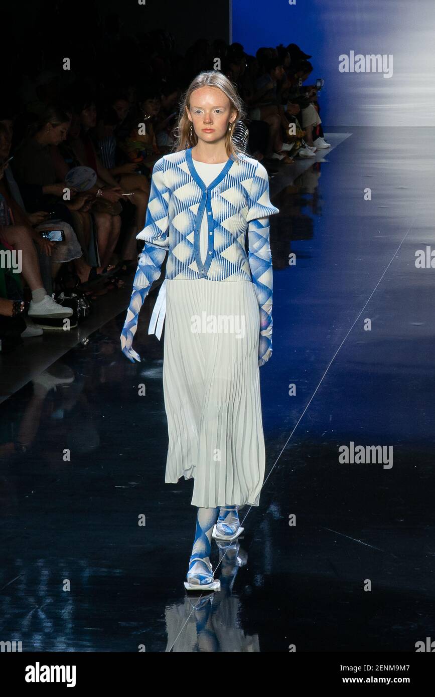Models walk the NYFW ICY Dynasty Fengyi Tan SS20 Runway Show at Spring ...