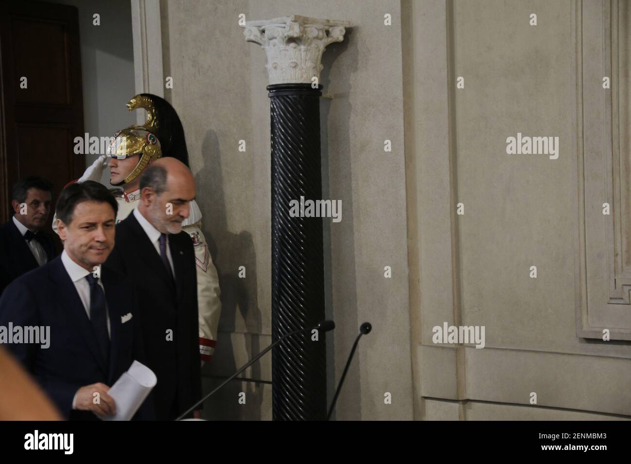 (9/4/2019) Press conference Giuseppe Conte, president of the Italian ...