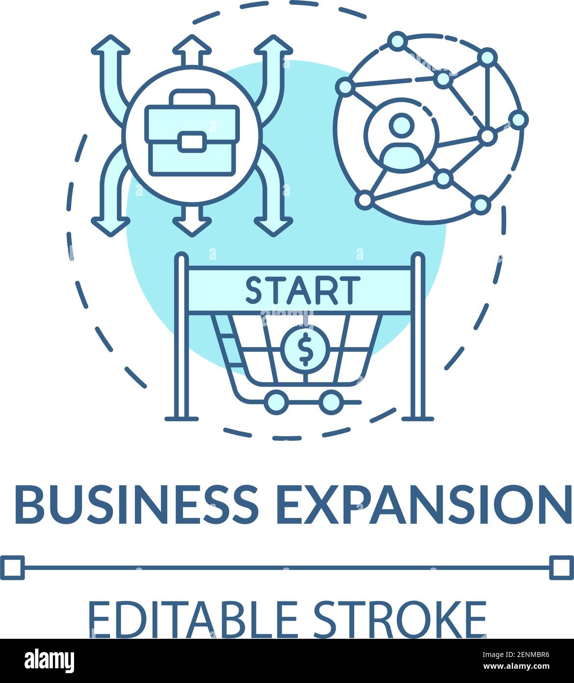 Business expansion concept icon Stock Vector Image & Art - Alamy