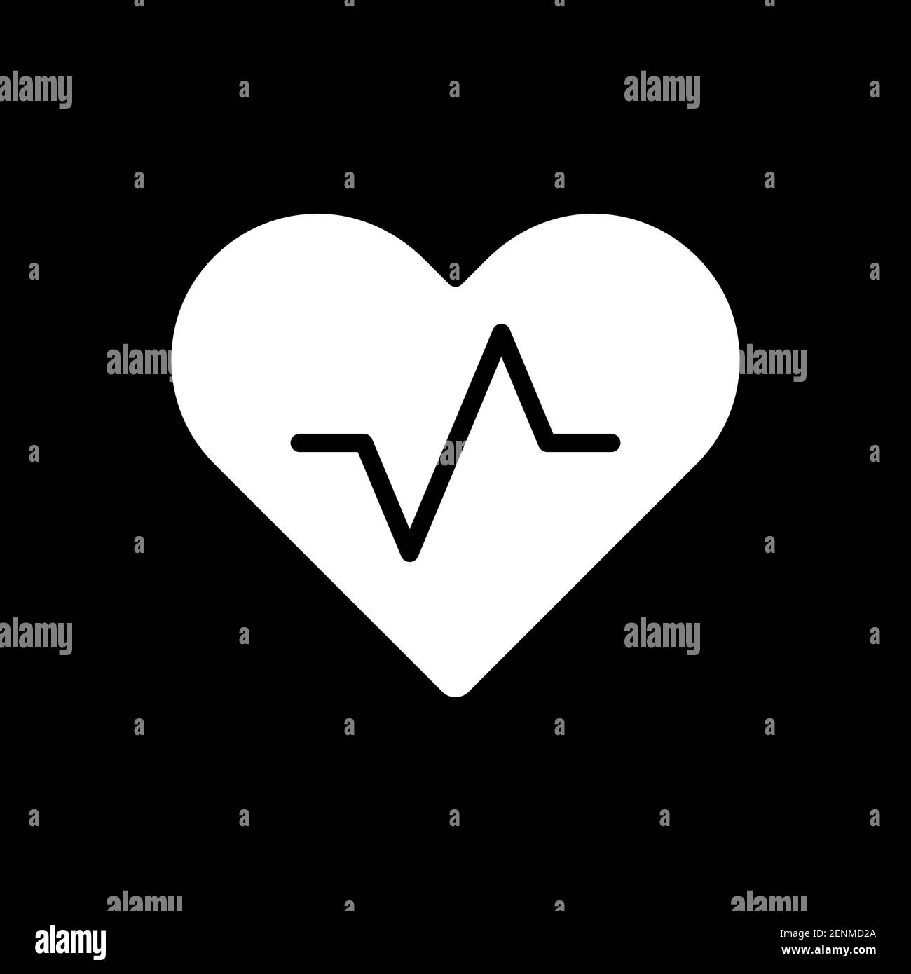 Health and wellness app dark mode glyph icon Stock Vector Image & Art ...