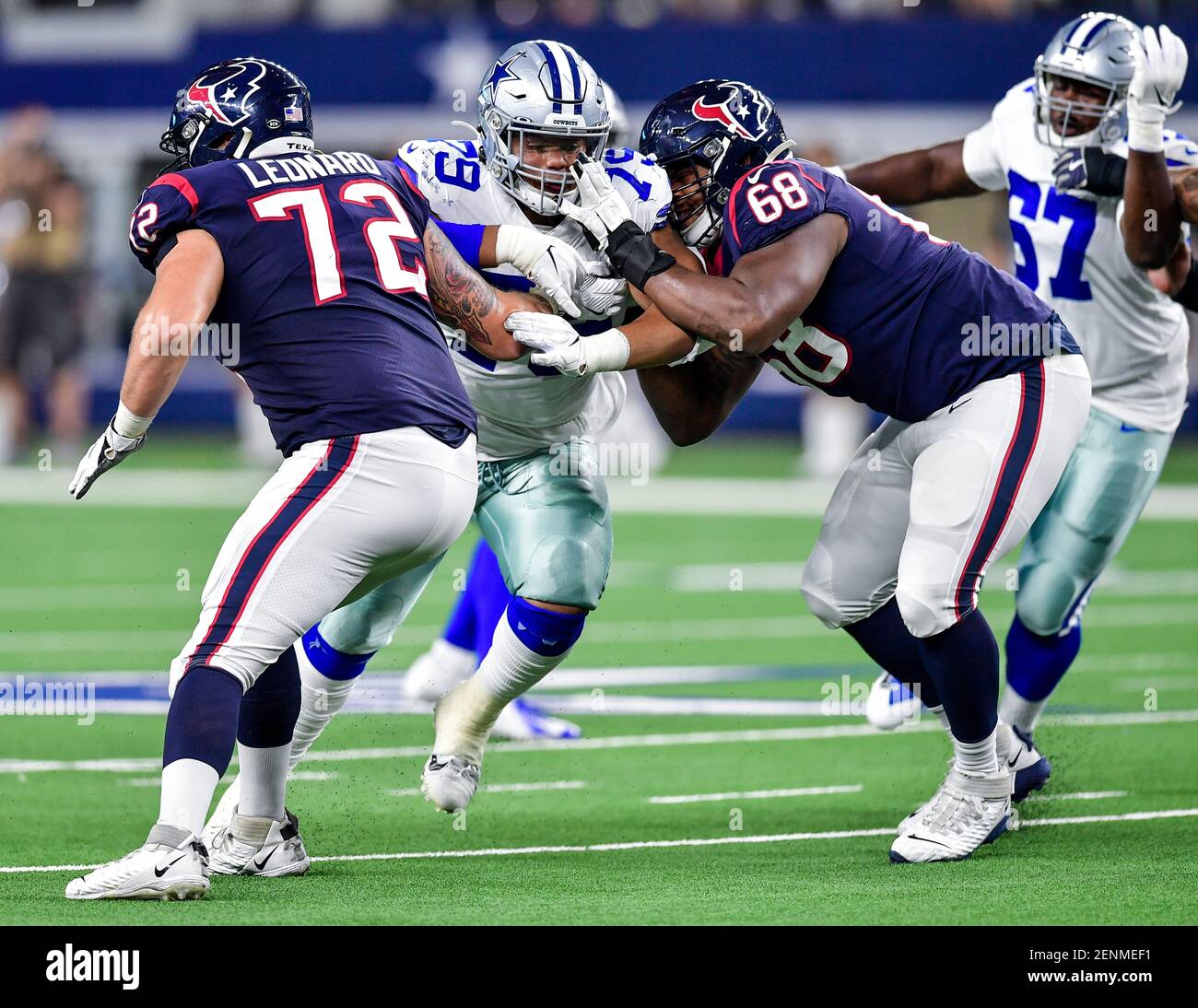 August 24th, 2019:.Dallas Cowboys defensive tackle Trysten Hill (79) in ...