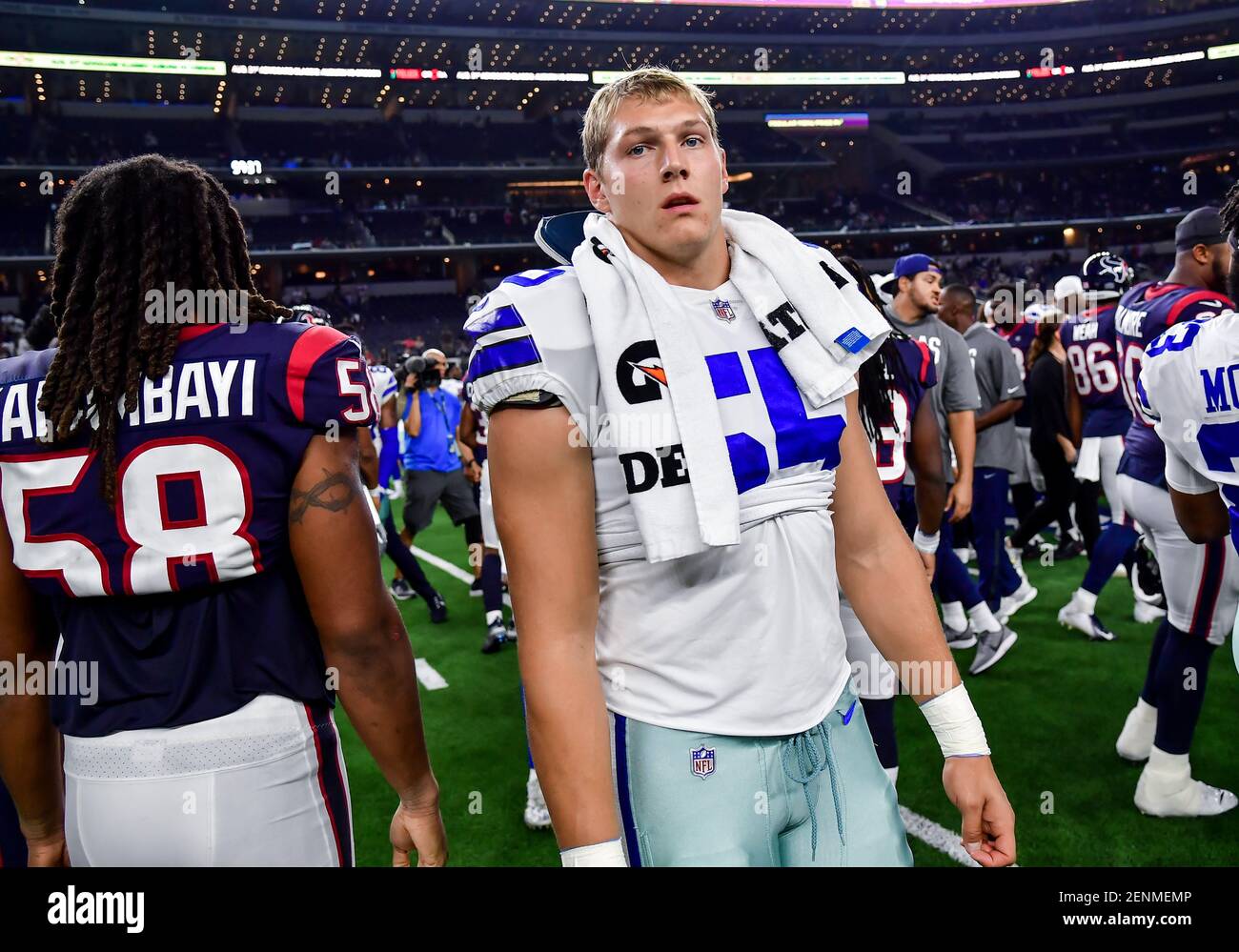 August 24th, 2019:.Dallas Cowboys linebacker Leighton Vander Esch (55 ...