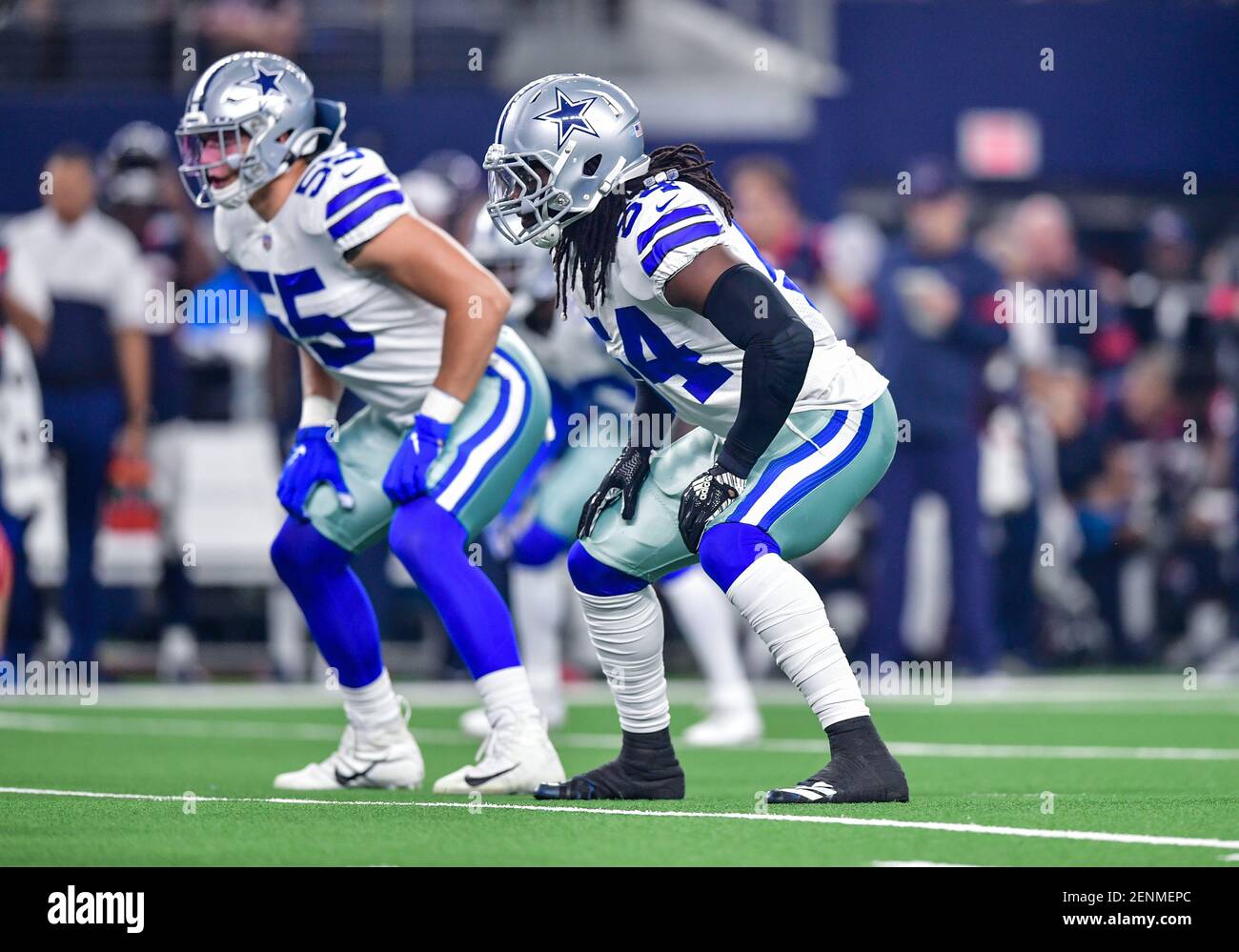 August 24th, 2019:.Dallas Cowboys linebacker Jaylon Smith (54) in ...