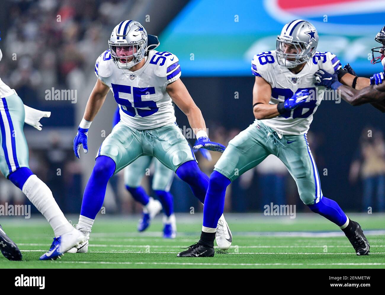 August 24th, 2019:.Dallas Cowboys linebacker Leighton Vander Esch (55 ...