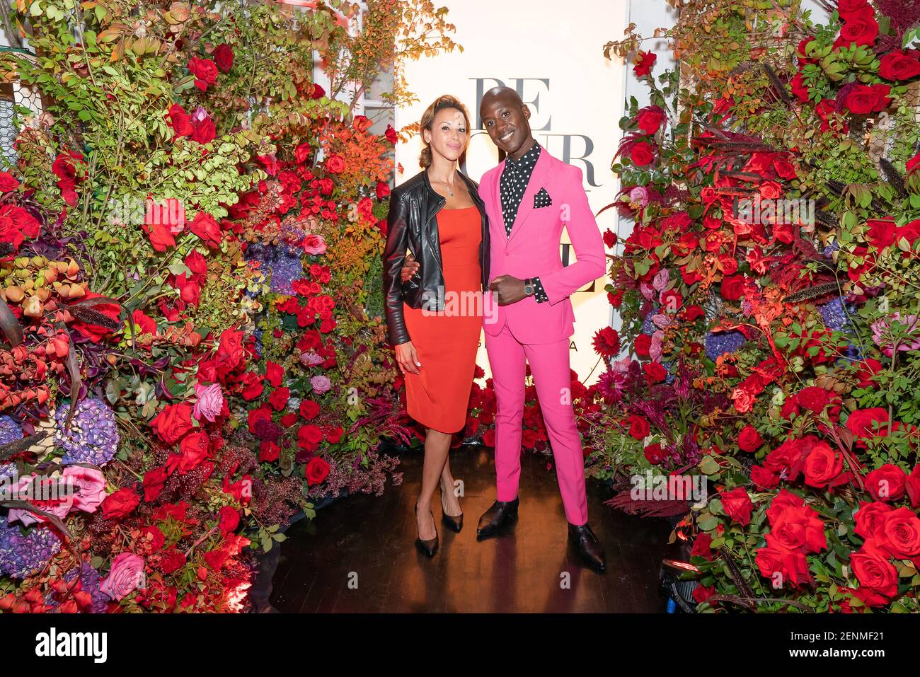 Jeanetta R Bagley and Charlii Sebunya attend the Adriana Lima and ...