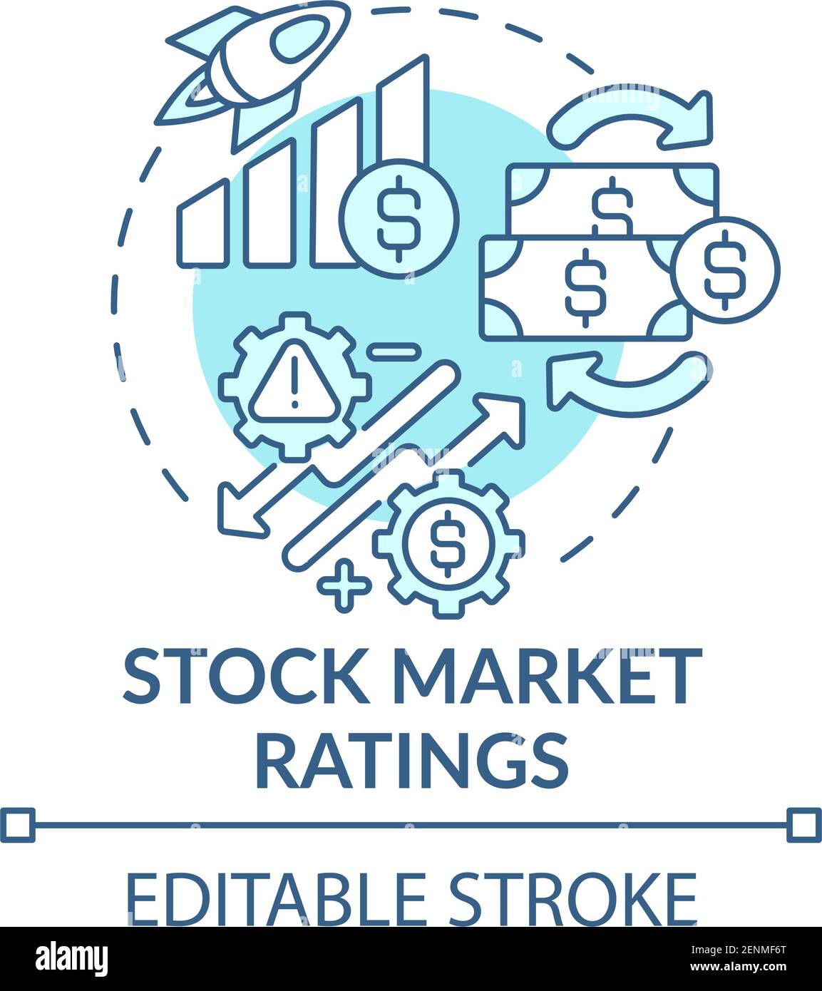 Stock market ratings concept icon Stock Vector Image & Art - Alamy