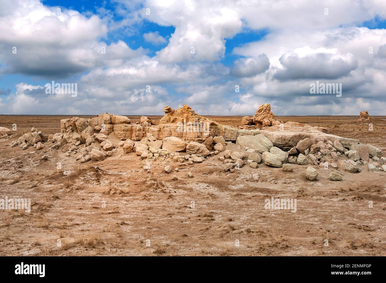 Xinjiang ,CHINA-Yadan geomorphological scenery of Lop Nupo in Xinjiang ...