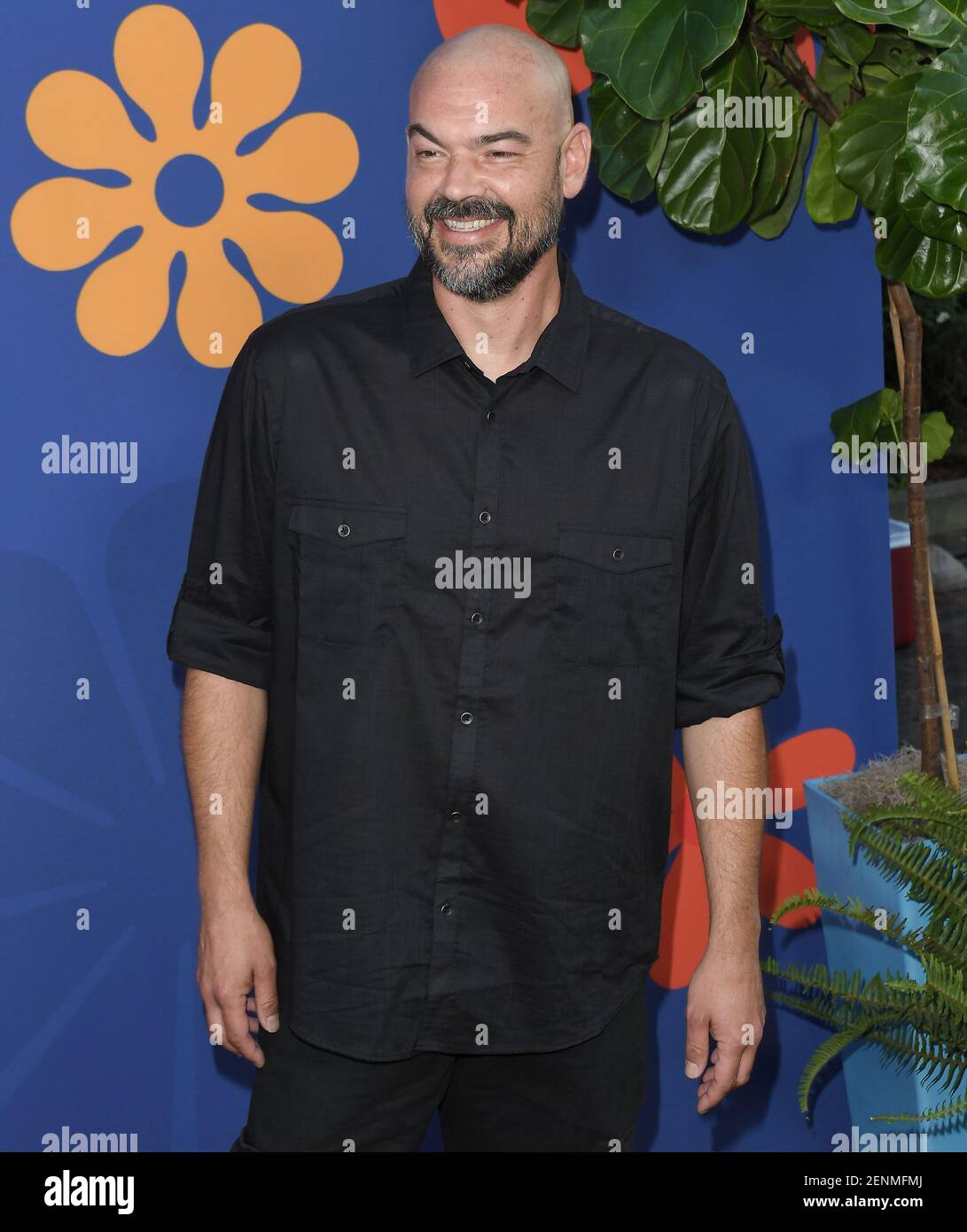Aaron Goodwin arrives at HGTV's A VERY BRADY RENOVATION Los Angeles ...