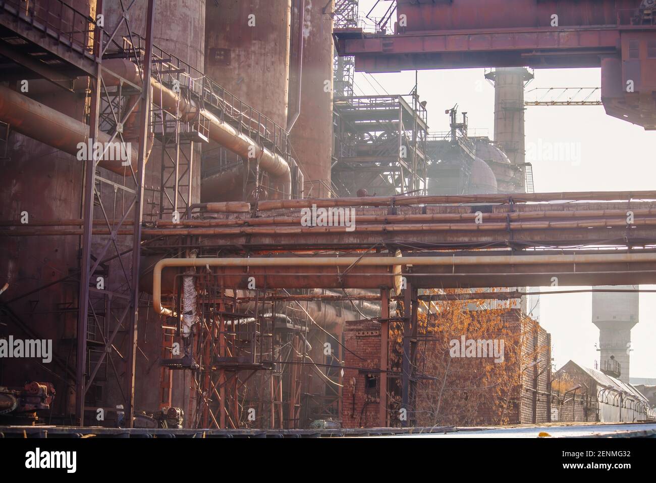 Blast furnace equipment of the metallurgical plant Stock Photo - Alamy