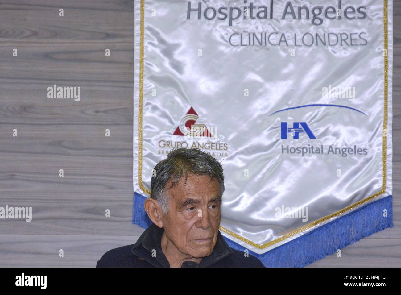 MEXICO CITY, MEXICO - SEPTEMBER 5: Actor Hector Suarez speaks during a ...