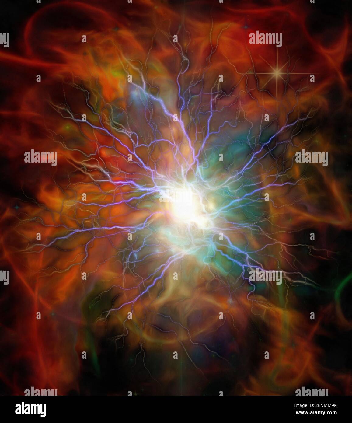 Celestial energy burst hi-res stock photography and images - Alamy