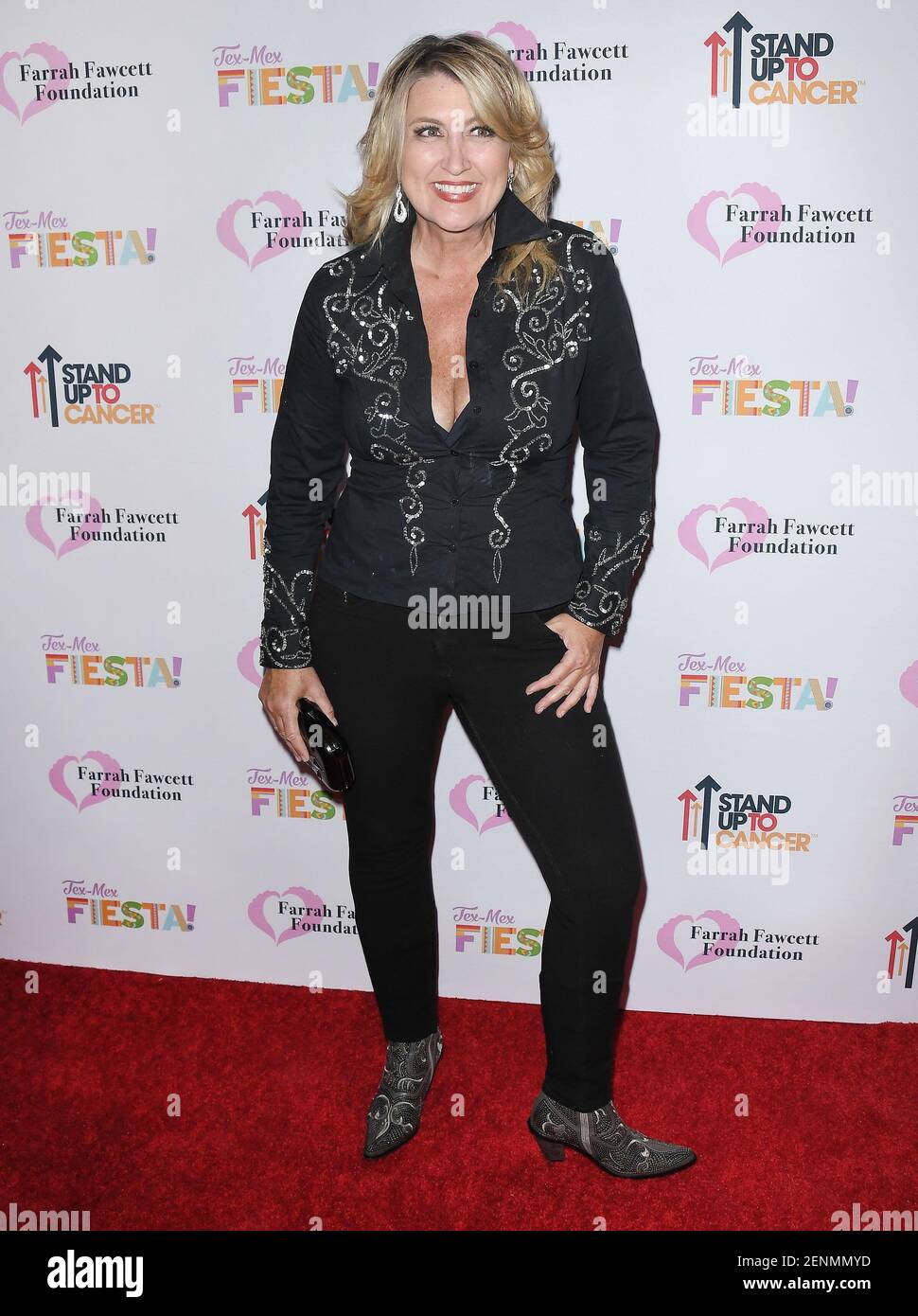 Wendy Burch arrives at the Farrah Fawcett Foundation’s TEX-MEX FIESTA ...