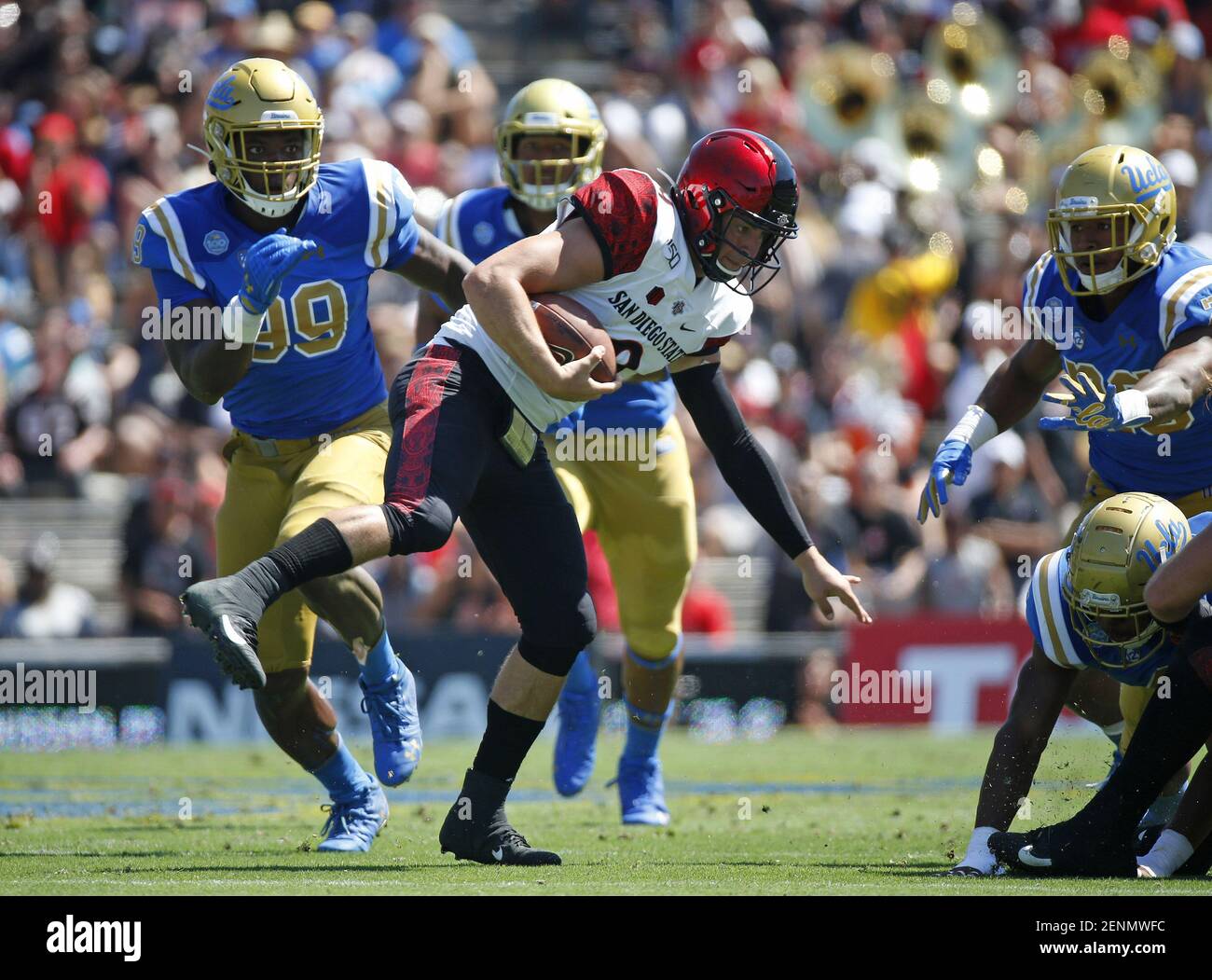 September 07, 2019 San Diego State Aztecs quarterback Ryan Agnew #9 ...