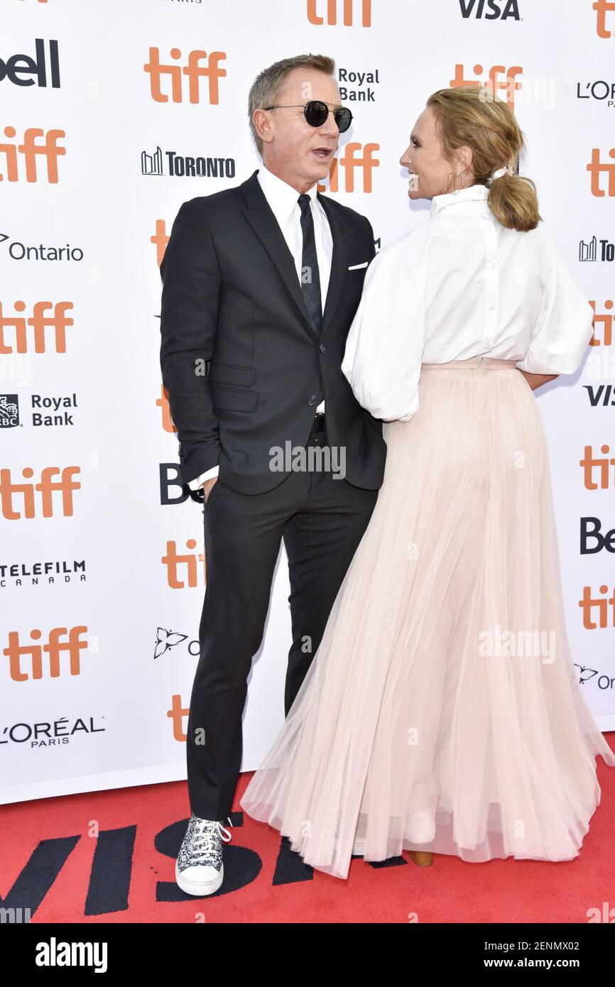 Daniel Craig and Toni Collette attend "Knives Out" Premiere during the ...