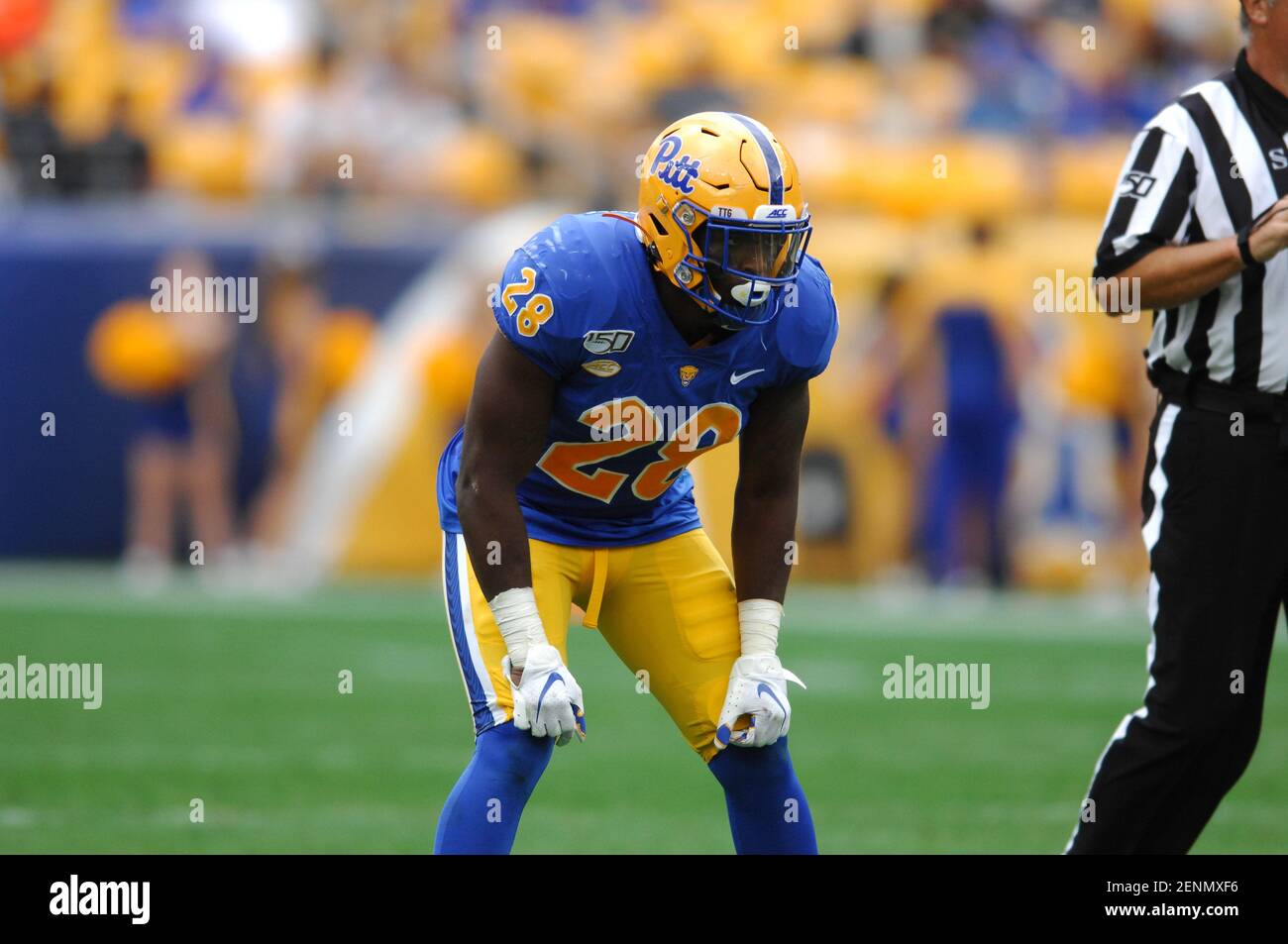 September 7th, 2019: Kylan Johnson #28 during the Pitts Panthers vs ...