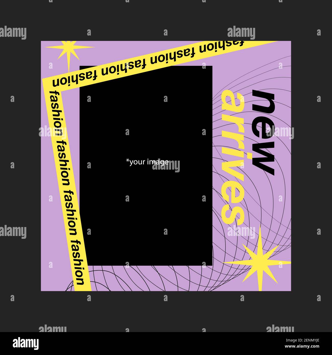 Shopping Social Media Post Template. Vector Illustration Stock Vector ...