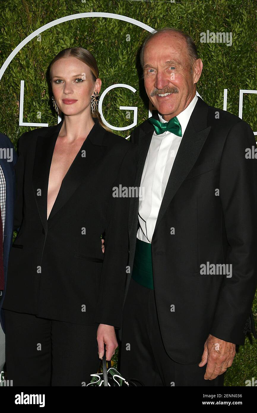 model Anne V and Stan Smith attend The International Tennis Hall of ...
