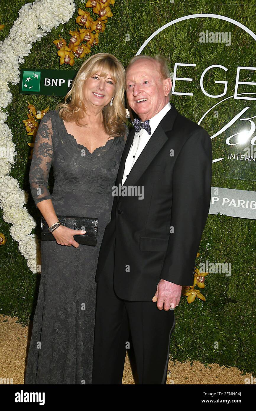 Rod Laver and girlfriend attend The International Tennis Hall of Fame's ...