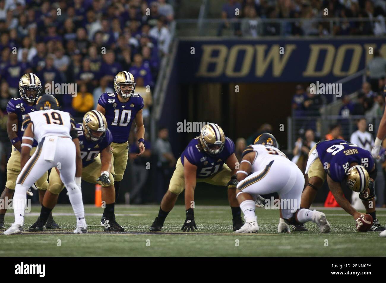September 7, 2019: Washington Huskies quarterback Jacob Eason (10 ...