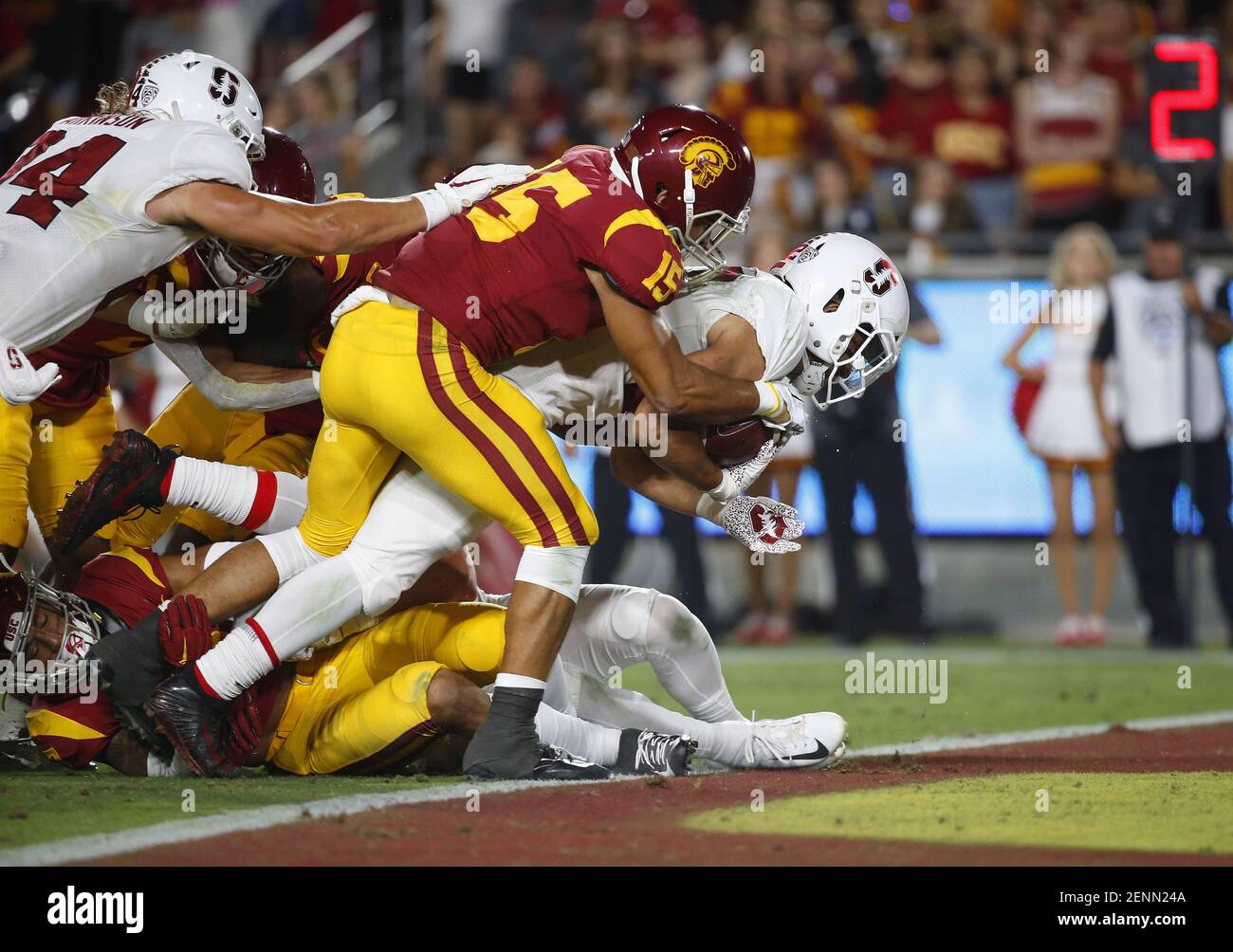 September 07, 2019 Stanford Cardinal running back Cameron Scarlett (22 ...