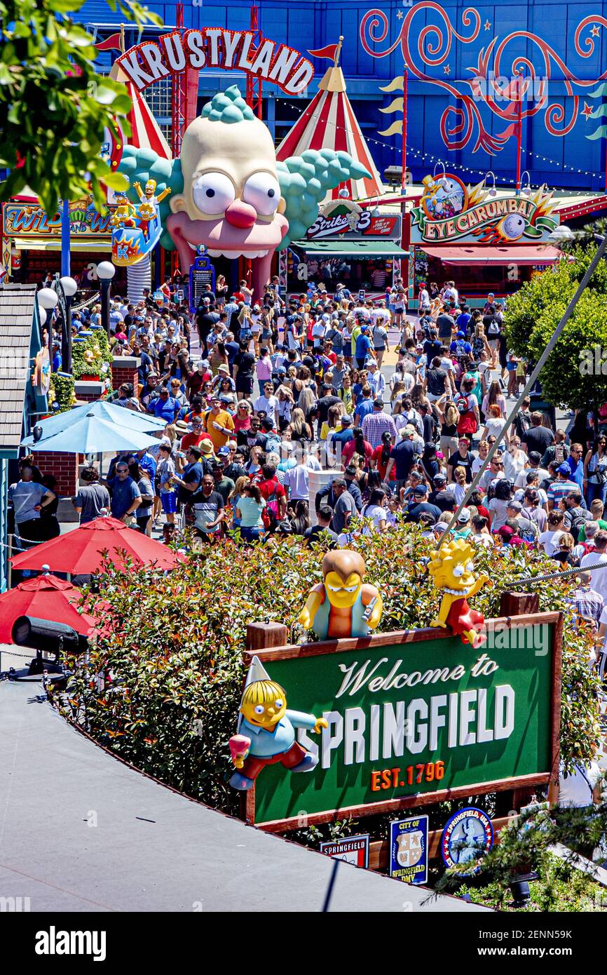 LOS ANGELES - Universal Studios Hollywood is a film studio and theme ...